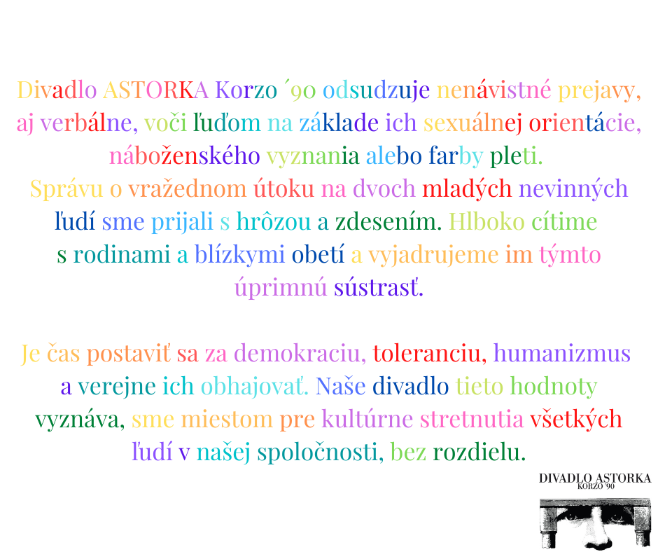 Divadlo ASTORKA Korzo´90 – program a vstupenky online