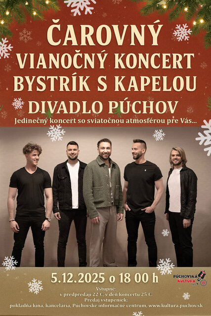 „VIANOČNÝ KONCERT BYSTRÍK S KAPELOU“ – program a vstupenky online ...