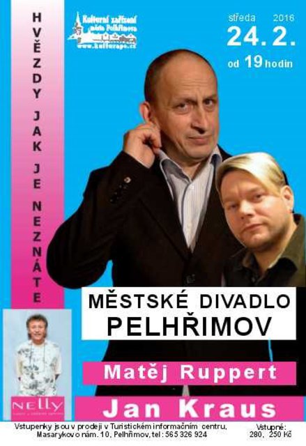 Jan Kraus a Matěj Ruppert – program a vstupenky online | Kulturní ...